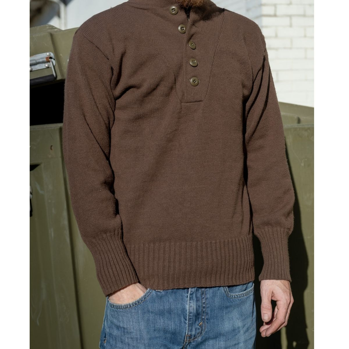 US Army Issue 5 Button Sweater | Military Surplus