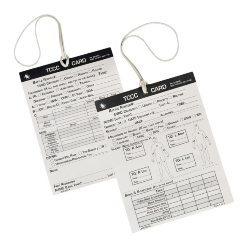 TCCC Combat Casualty Card