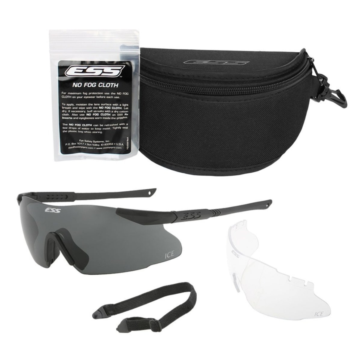 ESS ICE-2 Eyeshield Ballistic Safety Glasses System