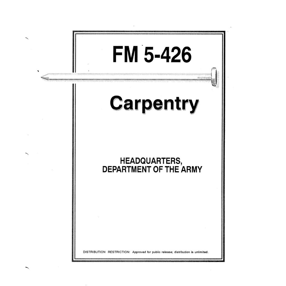 Army Carpentry Manual Free Download | Army Navy Outdoors