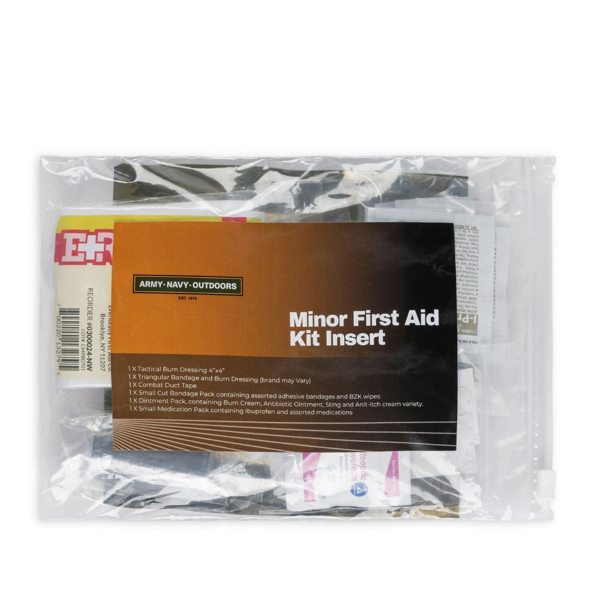 Minor First Aid Kit Insert - ArmyNavyOutdoors.com