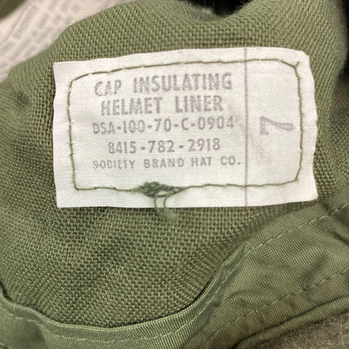 U.S. Issue OD Cold Weather Cap Helmet Liner