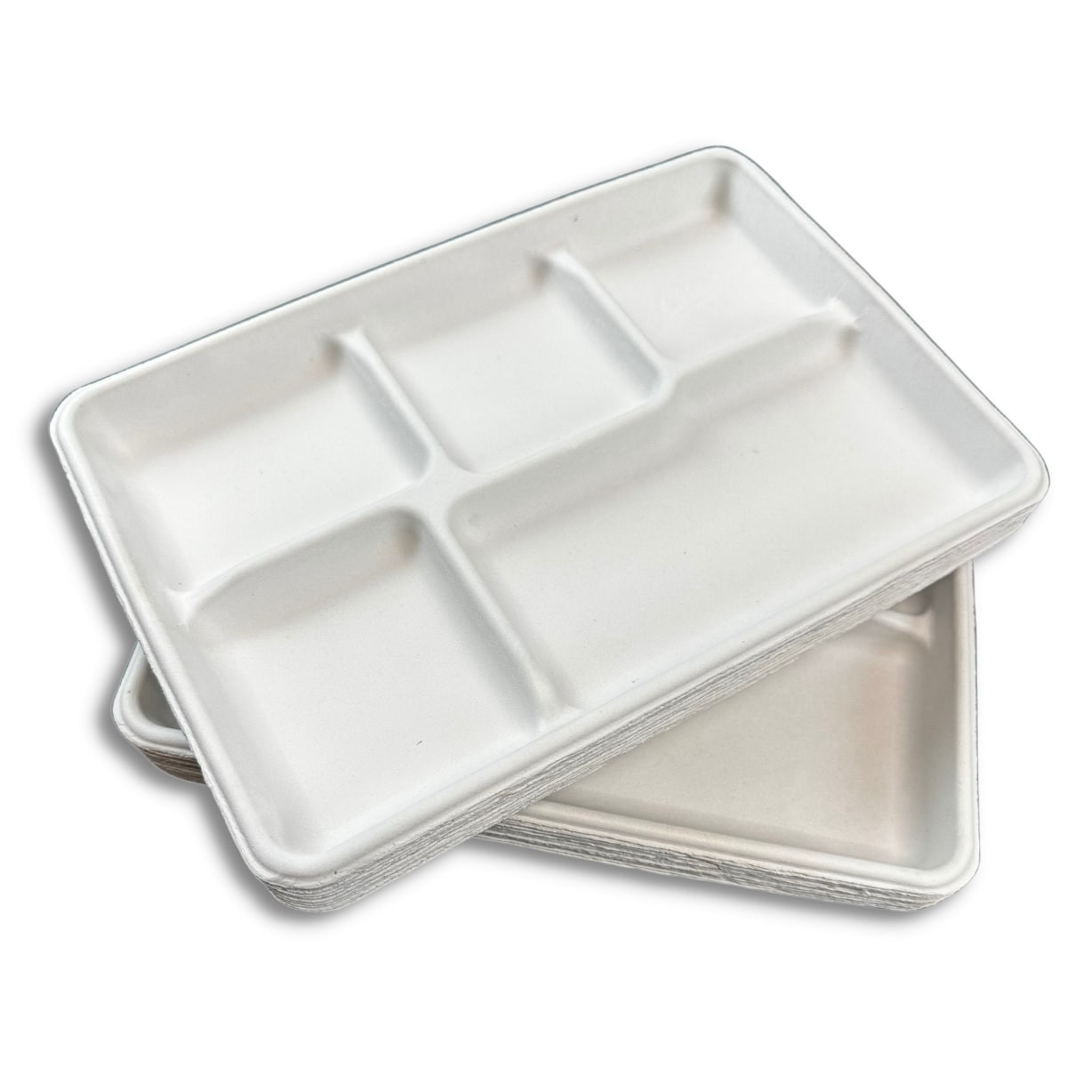 25 Pack, Chinet Heavy-Weight Fiber Mess Tray
