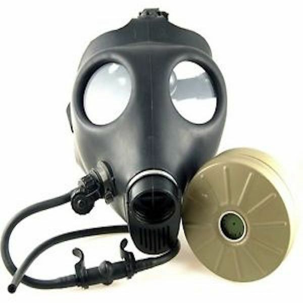New Israeli Gas Mask W/ Drinking tube, Filter & M1 Cap ...