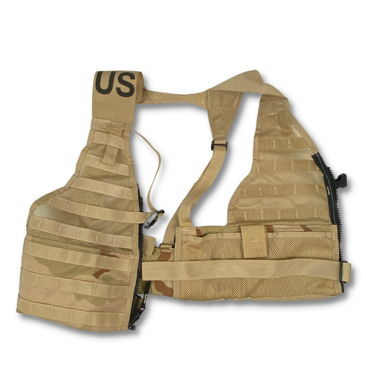 U.S. Issue FLC Vest MOLLE II, 3 Color Desert | Military Surplus