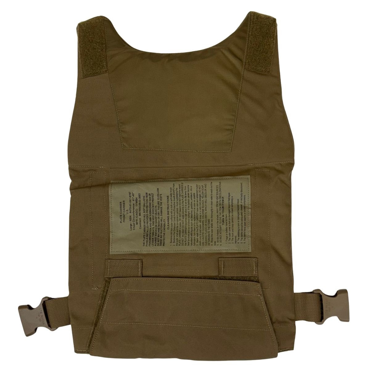 Large USMC Front Plate Carrier, Coyote