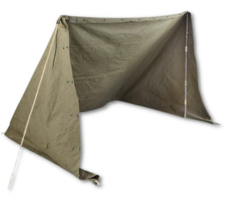 G.I. Issue Shelter Half Pup Tent with Poles | Military Surplus