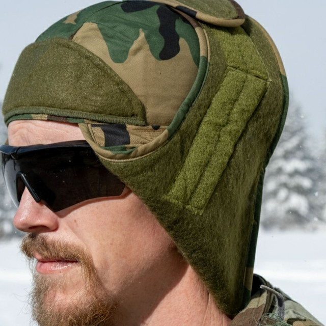 U.S. Issue Woodland Cold Weather Cap Helmet Liner