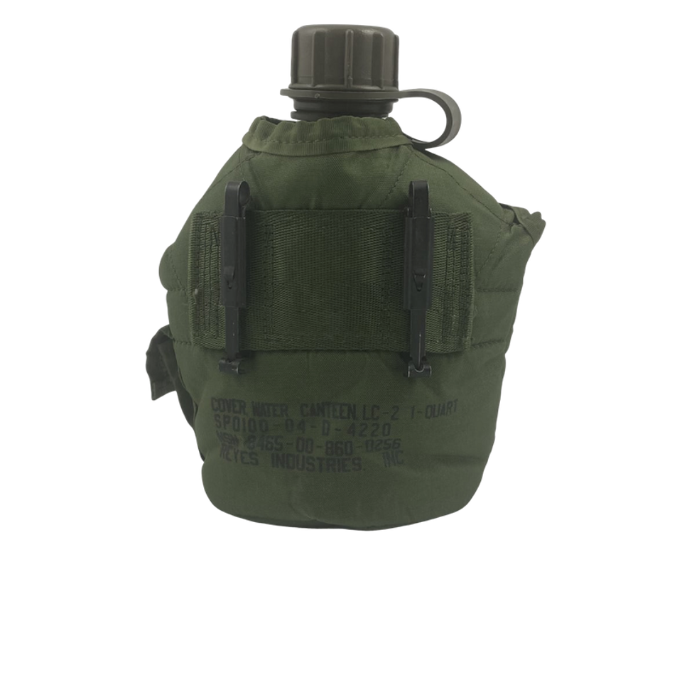 Government Issue 1 Qt Military Canteen And Cover Set