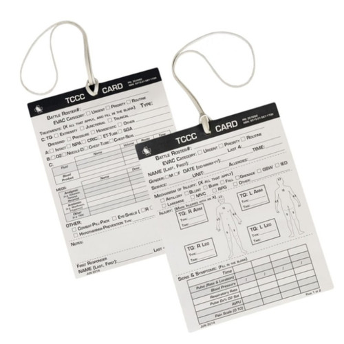 TCCC Combat Casualty Card