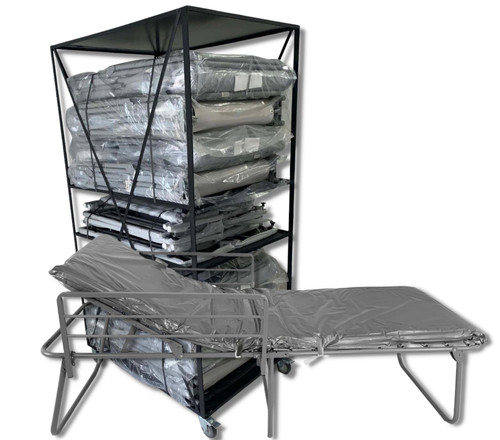 FEMA-ADA-IV Cot Cart with Adjustable Cots
