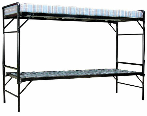 ARMY STYLE BUNK BED SET W/MATRESS