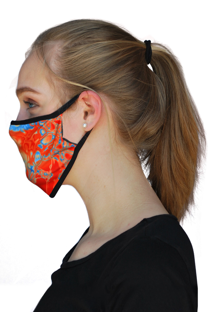 Face Mask - Orange Splash - Sand Socks