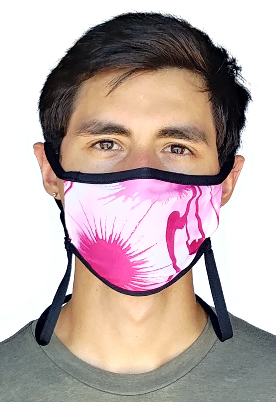 Guardian 2.0 Adjustable Size Face Mask - Pink Burst - Sand Socks
