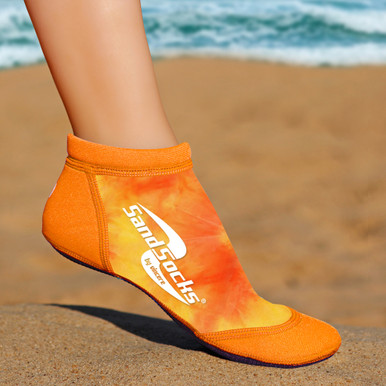 Orange Sunset Low Top Sprites Sand Socks - Sand Socks