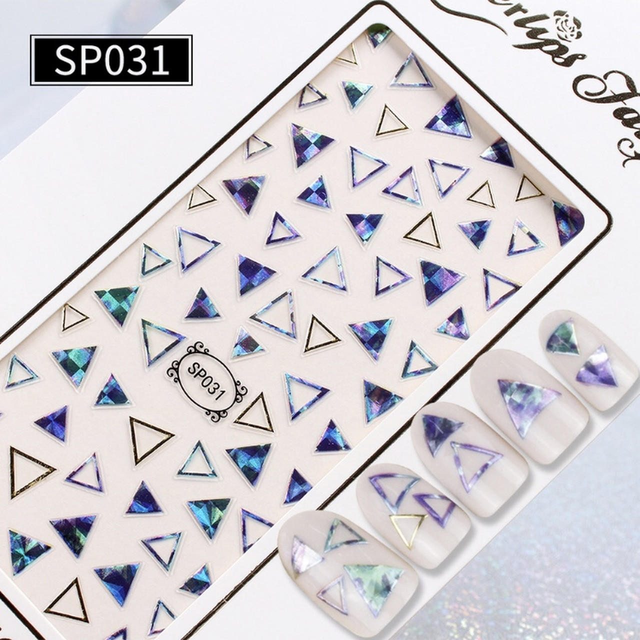 Holo Triangle Decals - Pronail Essentials