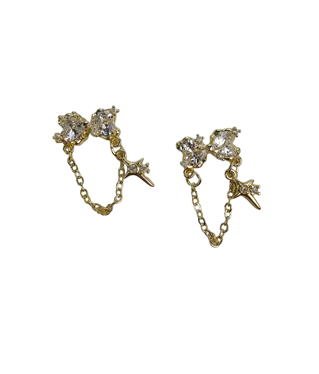 Crystal Bow Chain Charm - Pronail Essentials