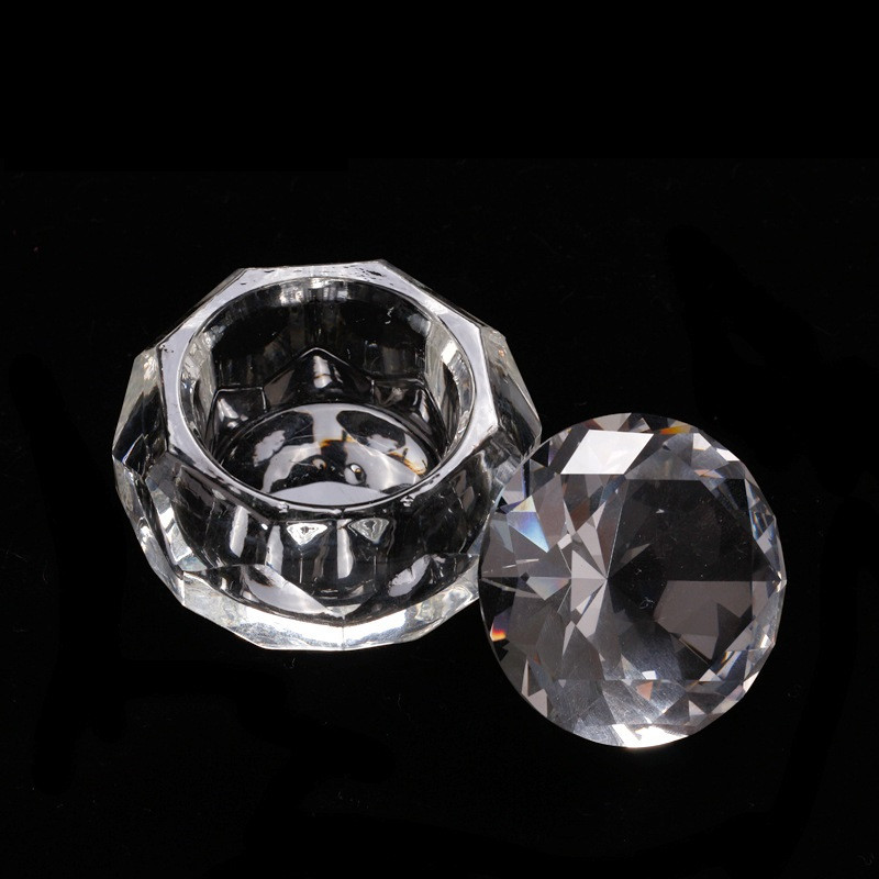 Round Crystal Dappen Dish (Crystal) - Pronail Essentials