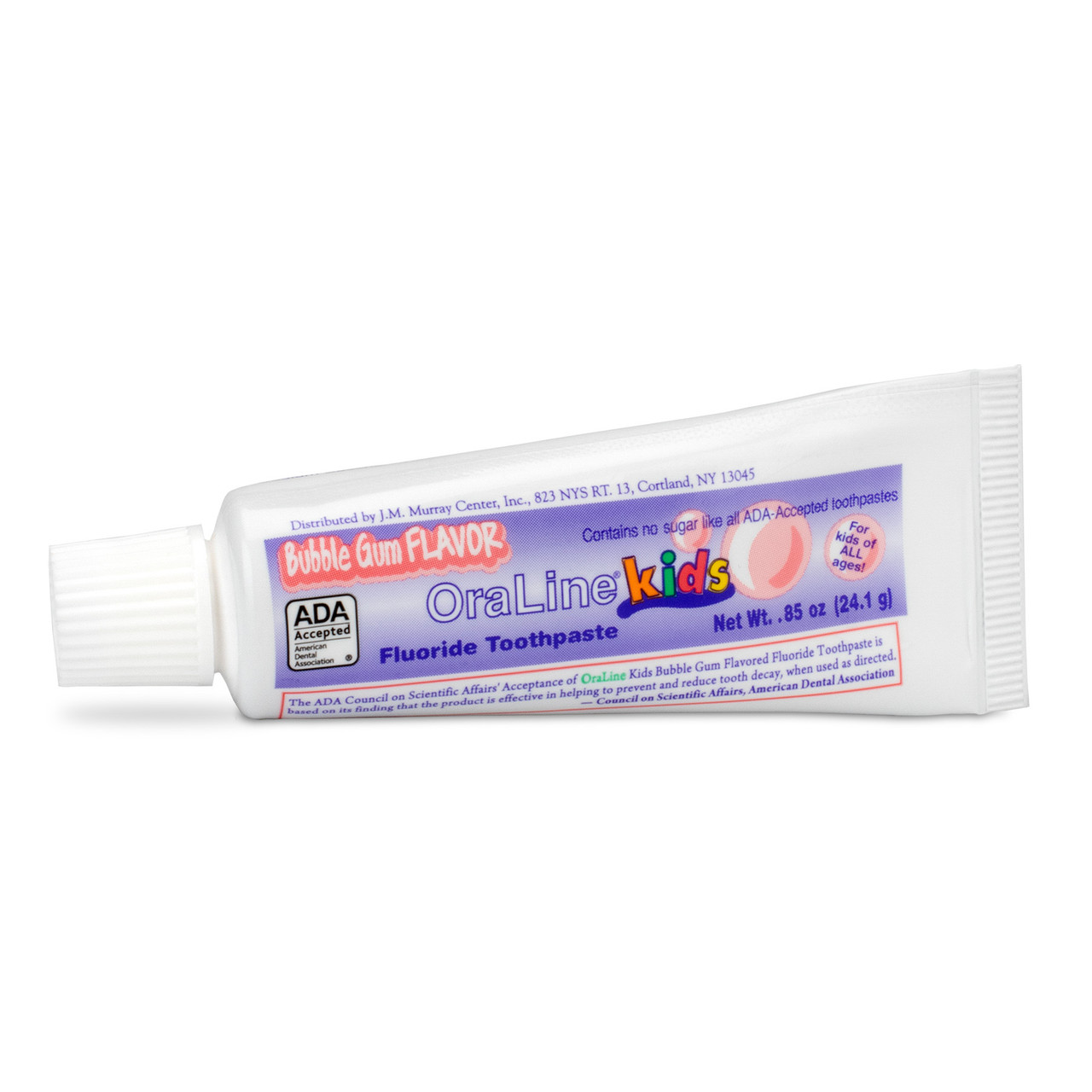 OraLine Kids Fluoride Bubblegum Toothpaste .85 oz. 144/Pack - Practicon ...