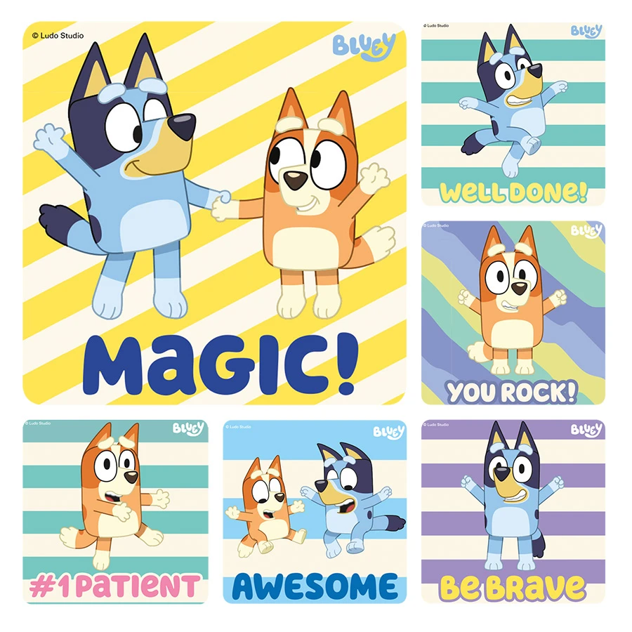Bluey Patient Stickers 100/Roll | Practicon Inc
