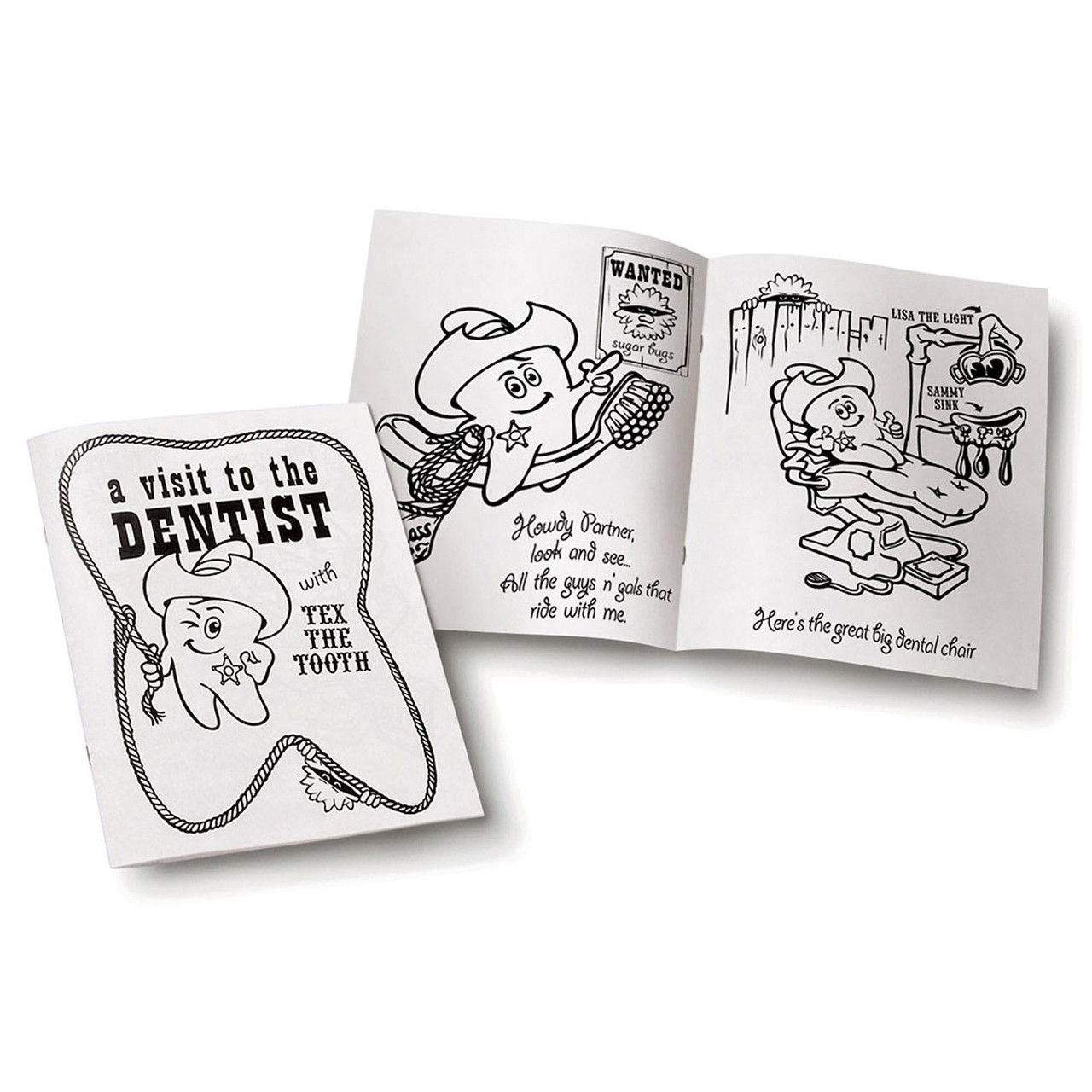 A Visit to the Dentist Coloring Books 100/Pack | Practicon Inc