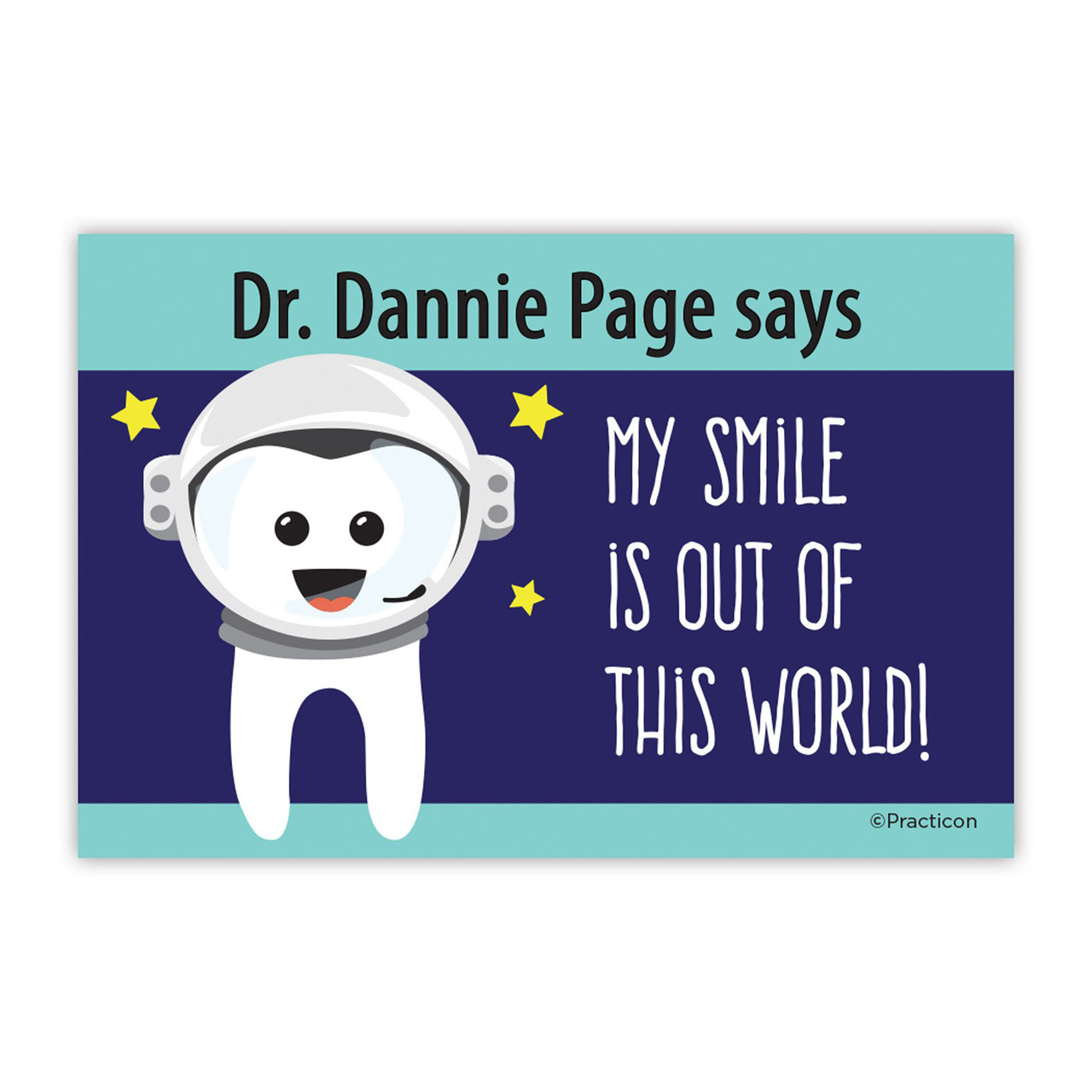 Personalized Astronaut Stick Around Stickers 500/Box | Practicon Inc