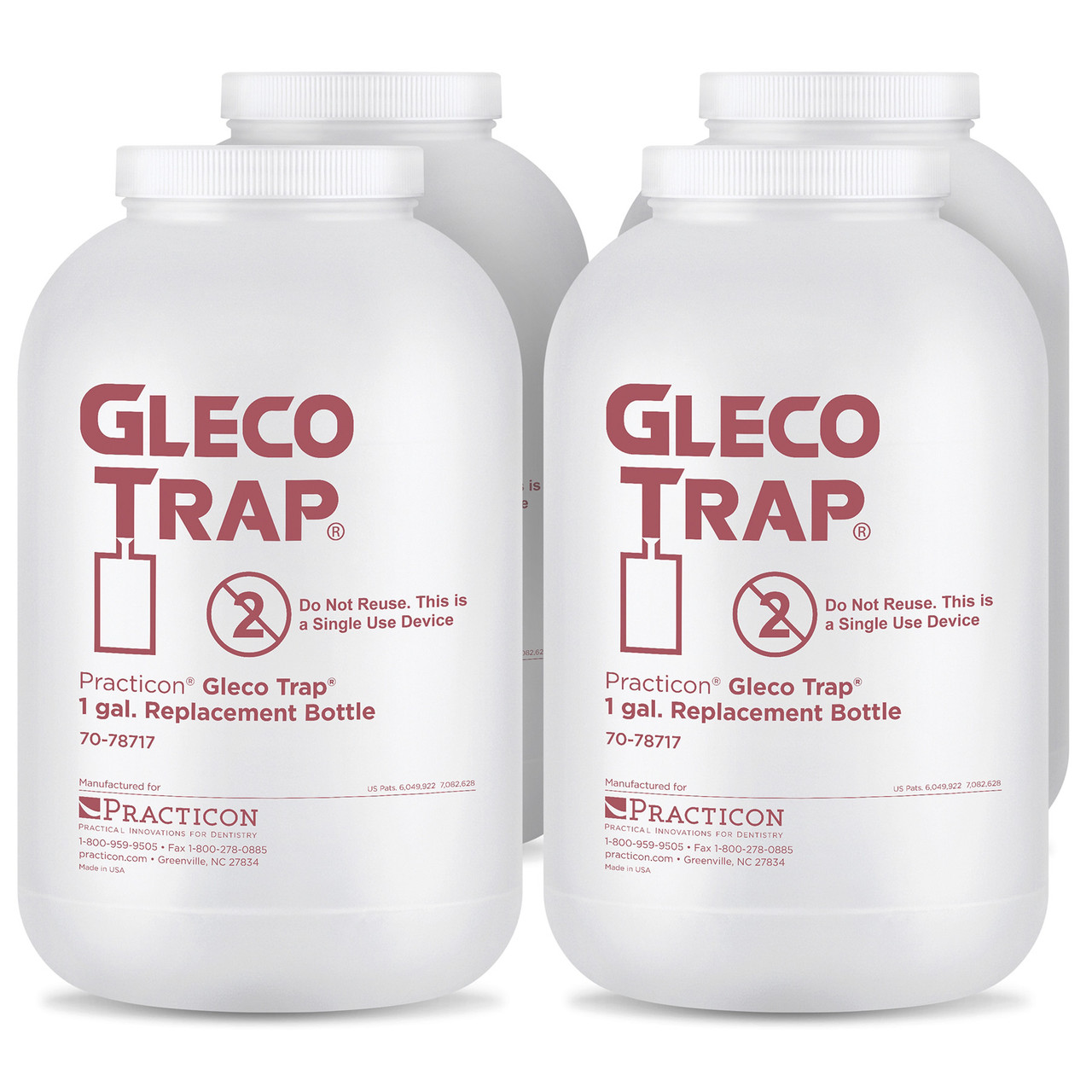 Gleco Trap System 128 oz. Replacement Bottles 4/Case | Practicon Inc