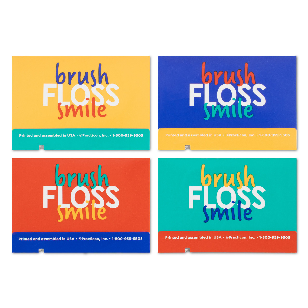 Mobile Floss 2 Brush Floss Smile Cards Trial Pack | Practicon Inc