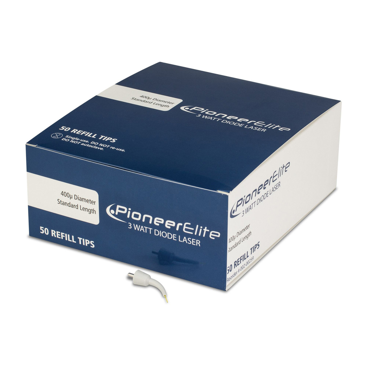 Pioneer Elite Diode Laser 400 Micron Tips Standard 50/Box | Practicon Inc.
