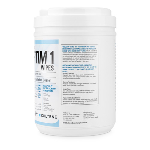 Optim 1 Wipes 160/Canister | Practicon Inc