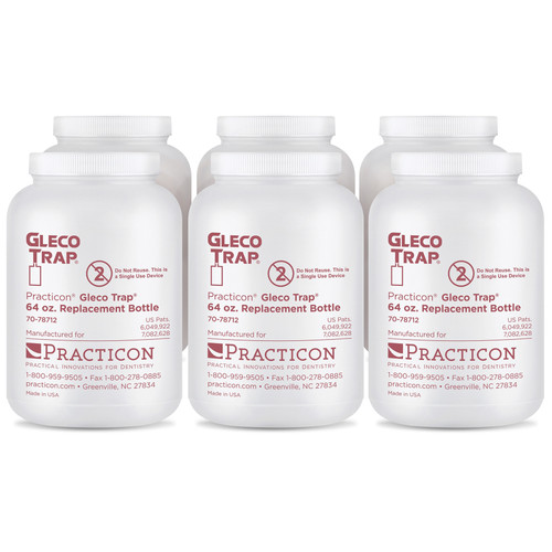 Gleco Trap System 64 oz. Replacement Bottles 6/Case | Practicon Inc
