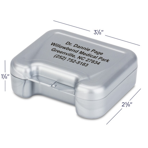 Personalized Metallic-tone Retainer Cases 24/Pack | Practicon Inc