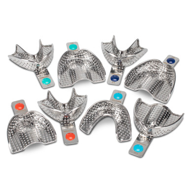 Perma-Lock Full Arch Stainless Steel Impression Set (8 Trays ...
