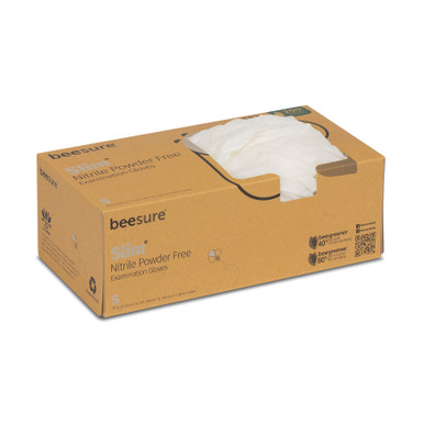 Beesure Powder-Free Slim Nitrile Exam Gloves 200/Box | Practicon Inc