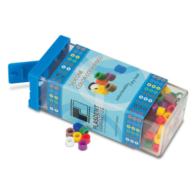 Small Silicone Color Code Ring Assortment 80/Pack | Practicon Inc
