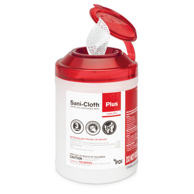 Sani-Cloth Plus Wipes 160/Canister | Practicon Inc.