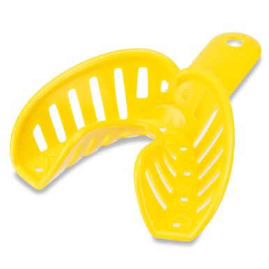 DuraLock Plus Large (Yellow) Lower Impression Trays 50/Pack | Practicon Inc