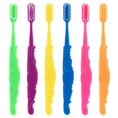 Alligator Child Toothbrushes 144/Box | Practicon Inc