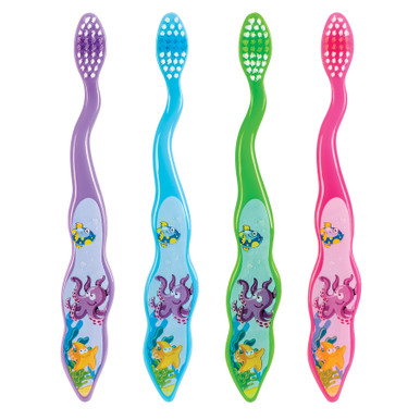 SmileGoods Y302 FlosSeas Child Toothbrushes 72/Box | Practicon Inc