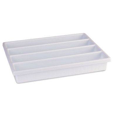 Four Long Compartment Cart Drawer Organizer | Practicon Inc