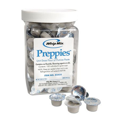 Whip Mix Pumice Preppies 100/Pack | Practicon Inc