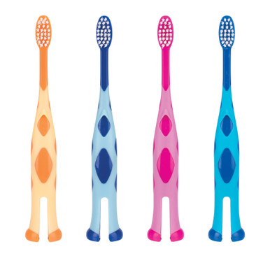 SmileGoods Y251 Giraffe Grip Child Toothbrushes 72/Box | Practicon Inc