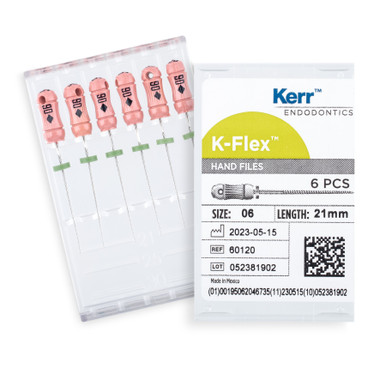 Kerr K-Flex Files 21mm Size 06 Pink 6/Pack | Practicon Inc
