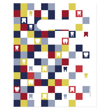 8 x 10 Fading Tooth Blocks Bags 100/Pack | Practicon Inc