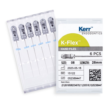 Kerr K-Flex Files 25mm Size 08 Gray 6/Pack | Practicon Inc