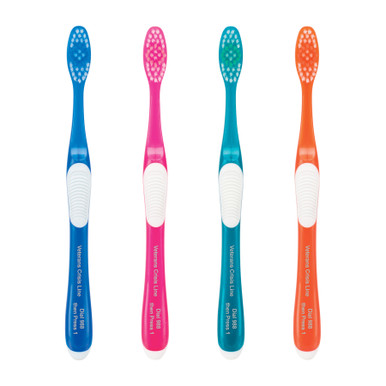 SmileGoods Crisis Hotline Adult Toothbrush 144/Box | Practicon Inc