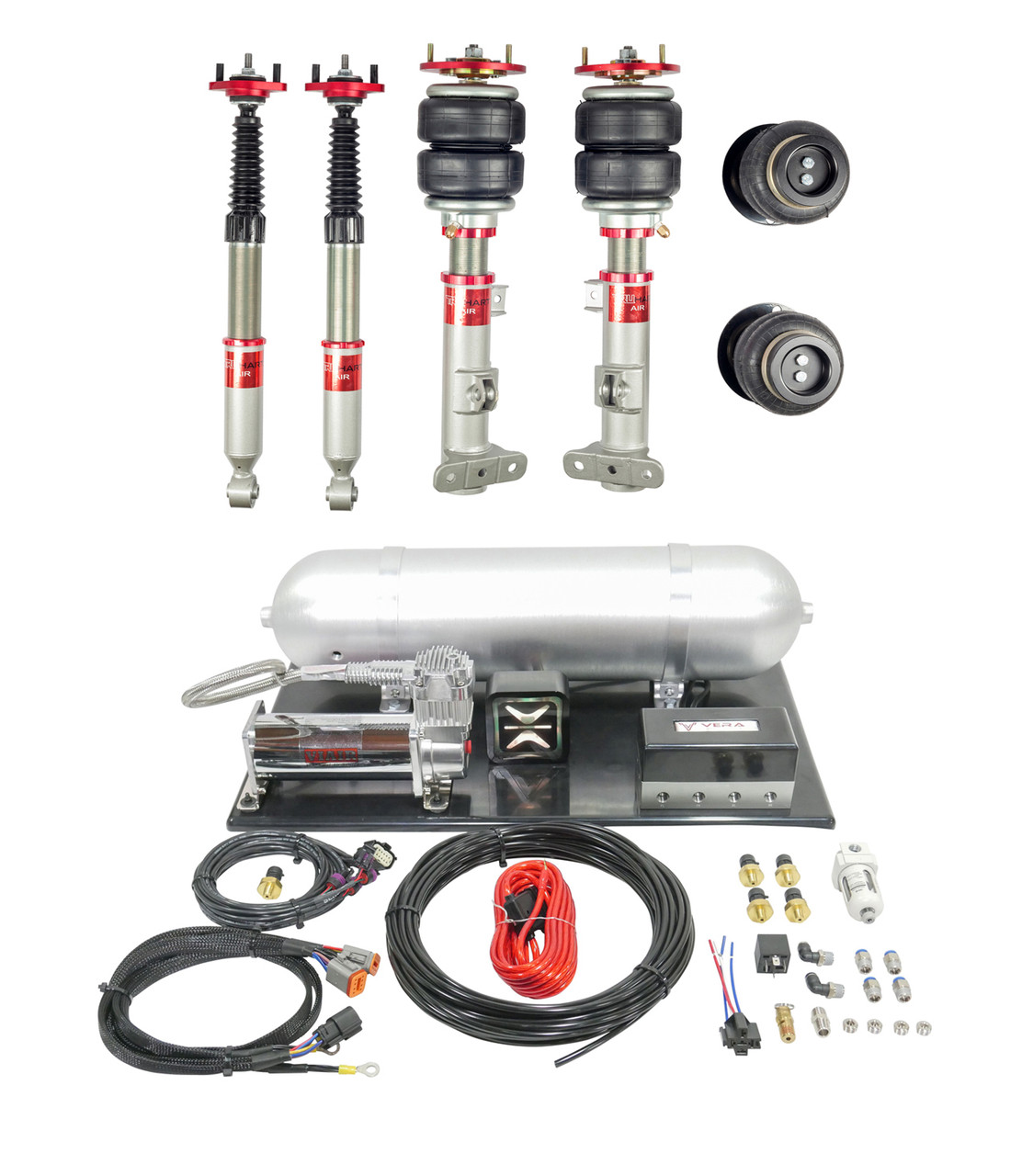 AirPlus Air Struts w/ VERA AccuAir e+ Connect Pressure #TH-B1002+TH ...
