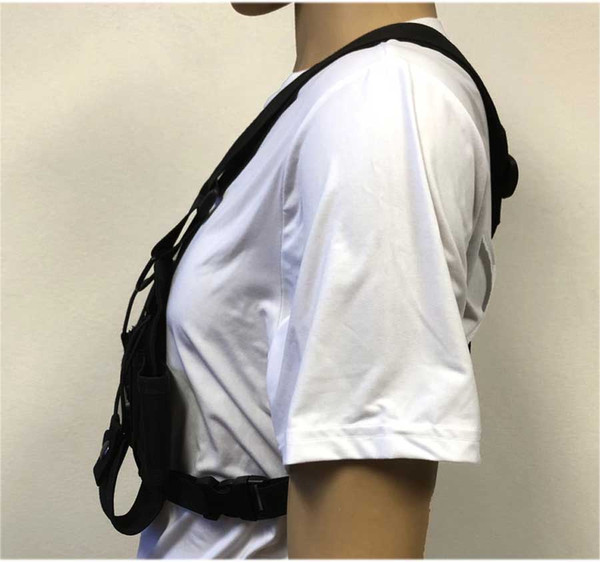 MOLLE Tactical Chest Vest with Adjustable Panel Radio Pockets ...