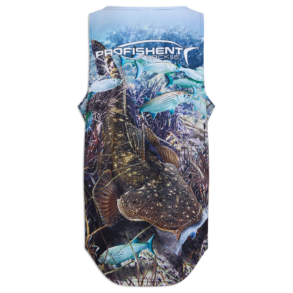 Profishent Tackle Fishing Singlet | Flathead or OZ Bluewater