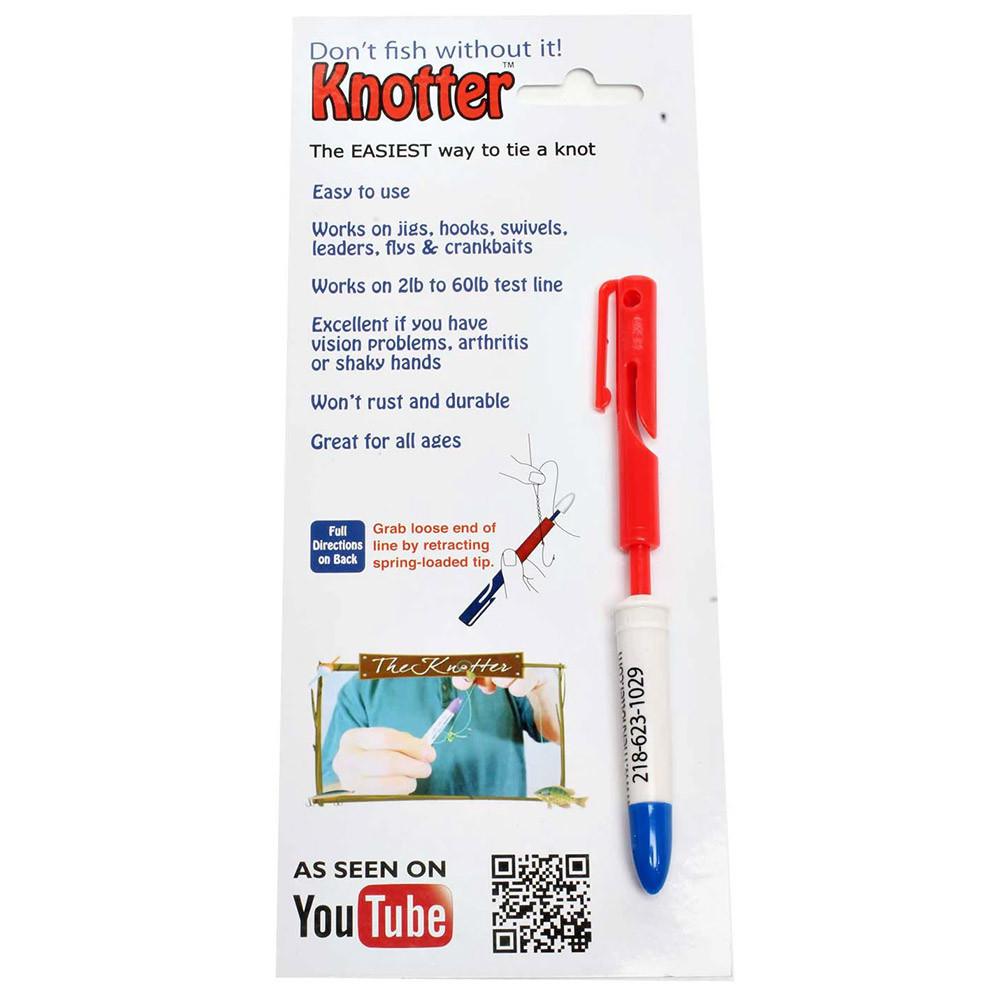 The Knotter Fishing Knot Tool | Easy Line Tying 2-60lb
